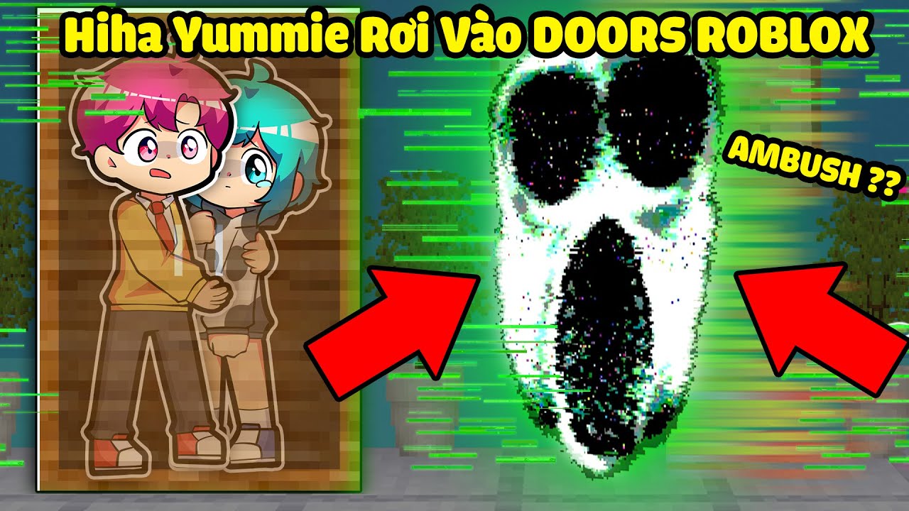 MINECRAFT NHƯNG HIHA YUMMIE BỊ RƠI VÀO DOORS ROBLOX*HIHA GIẢI MÃ 100 ...