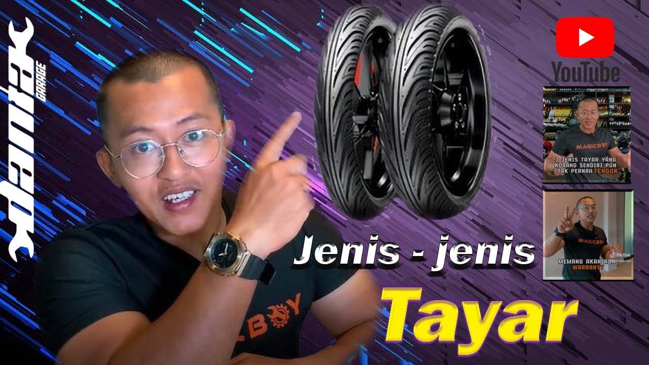 Jenis - jenis tayar motosikal... ada berapa jenis? - YouTube