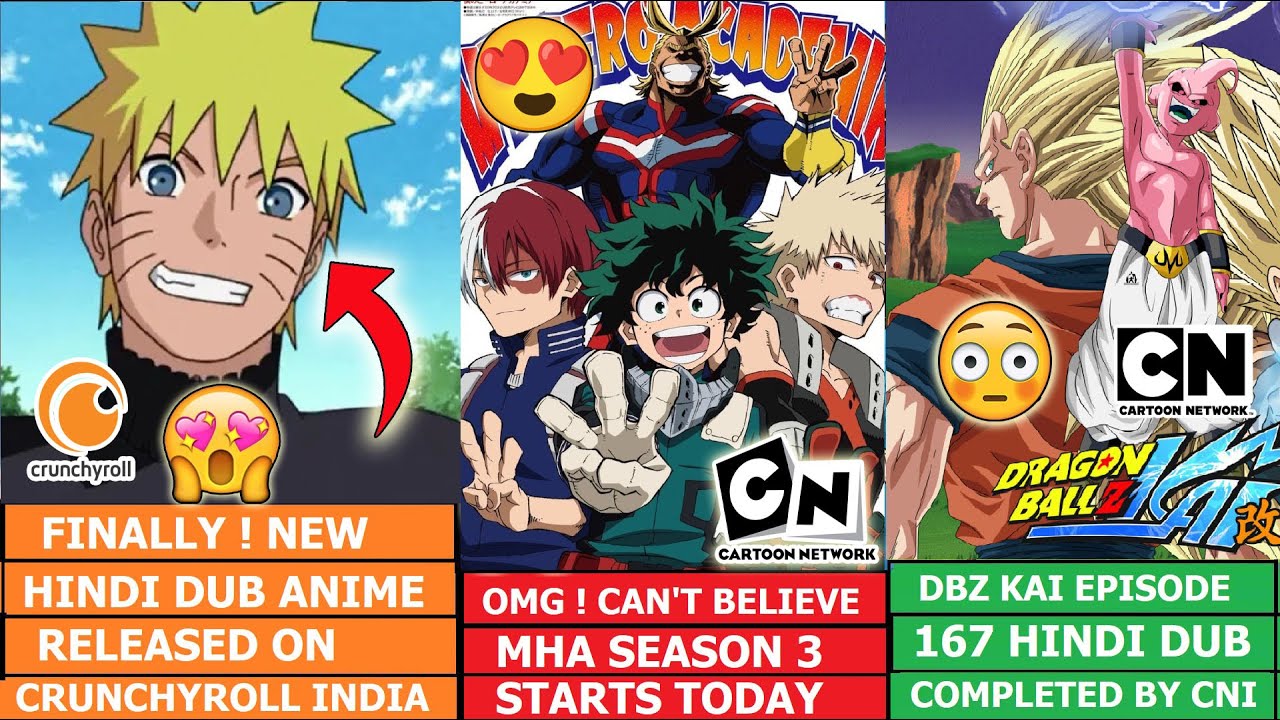 Finally ! New Hindi Dub Anime On Crunchyroll & OMG MHA Season 3 Hindi ...