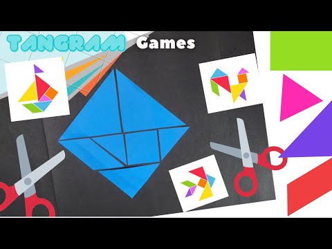 How to create Tangram Games - Visual Art - Tangram Template - Kindergarten Primary School