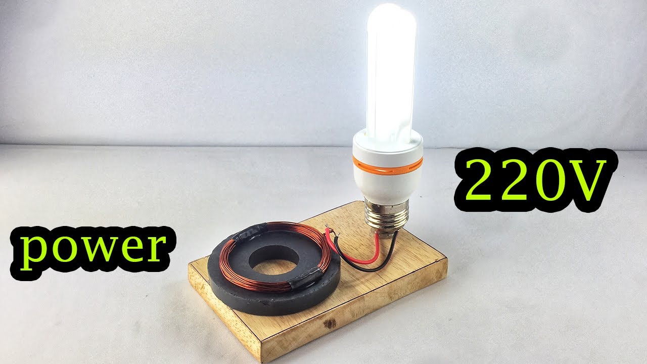 Amazing Free Energy Generator By Light Bulb 100% For Real Experiment ...