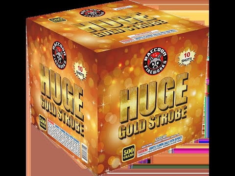 HUGE GOLD STROBE - BRILLIANT GOLD MINES BY RACCOON FIREWORKS - YouTube