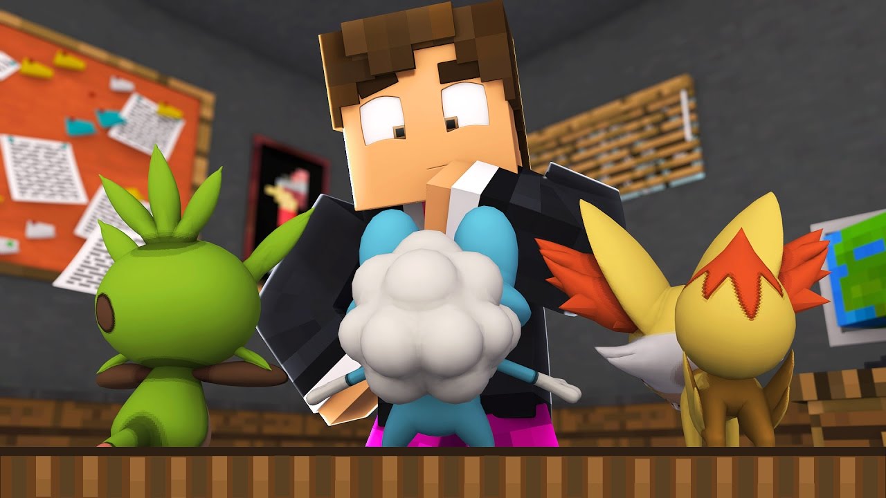 Minecraft SÉrie Nova Qual Inicial Escolher PokÉmon Stars