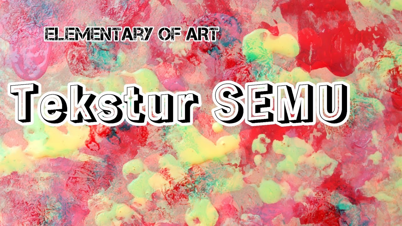 cara mudah membuat tekstur semu - elementary of art @rasaropa13 - YouTube