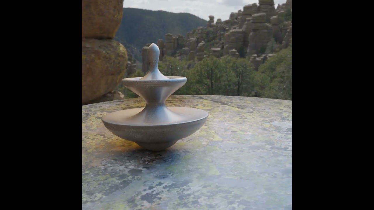 Spinning Top Stone Fountain - YouTube