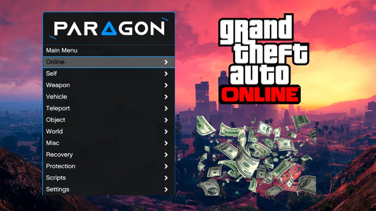 Mod Menú Paragon | GTA V - YouTube