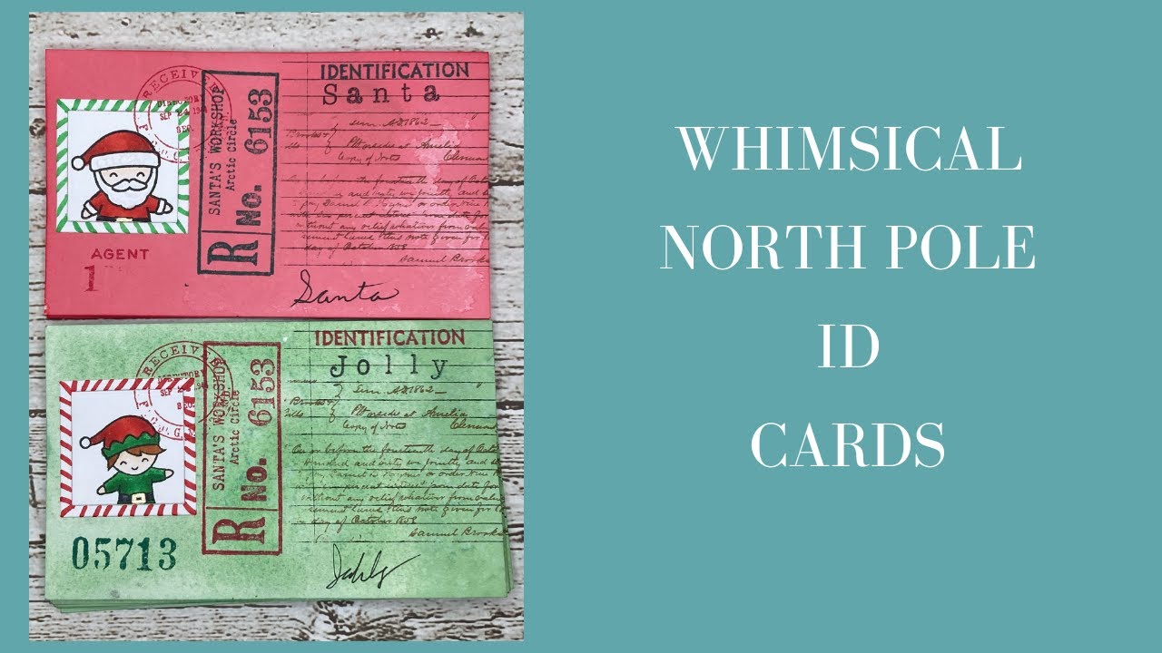 Whimsical North Pole ID Cards - YouTube