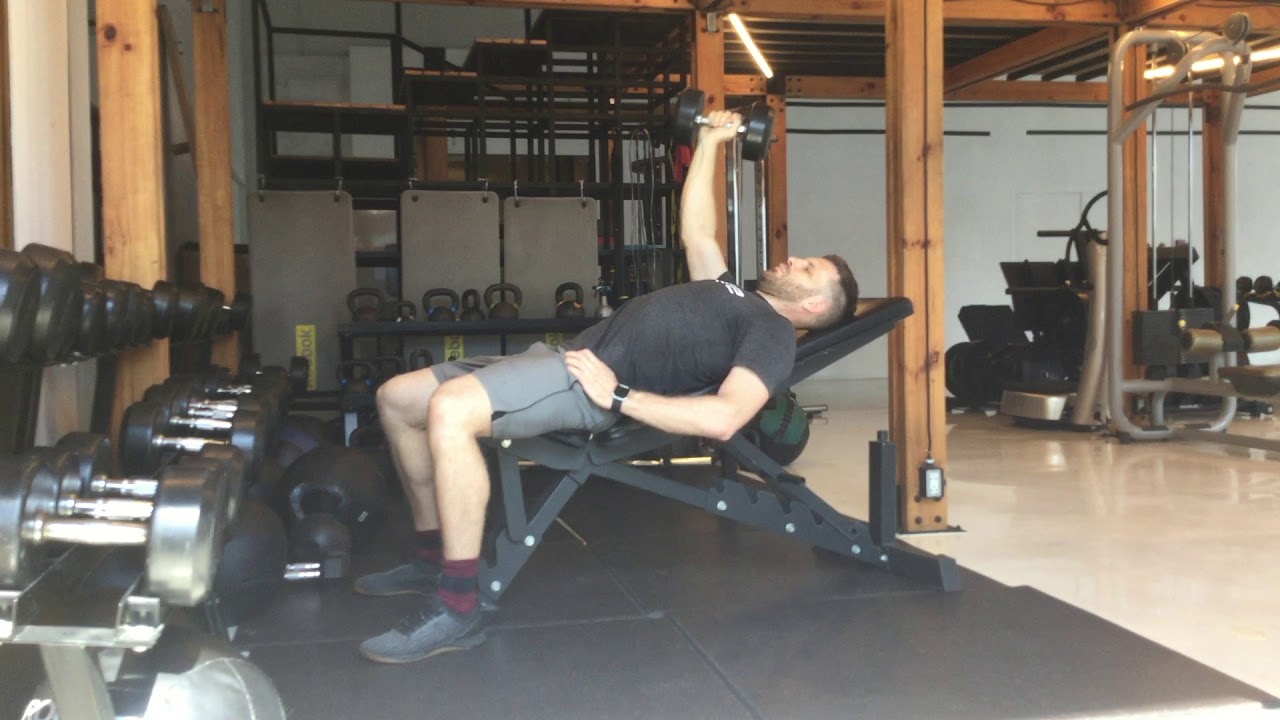 DB SA Chest Press - YouTube