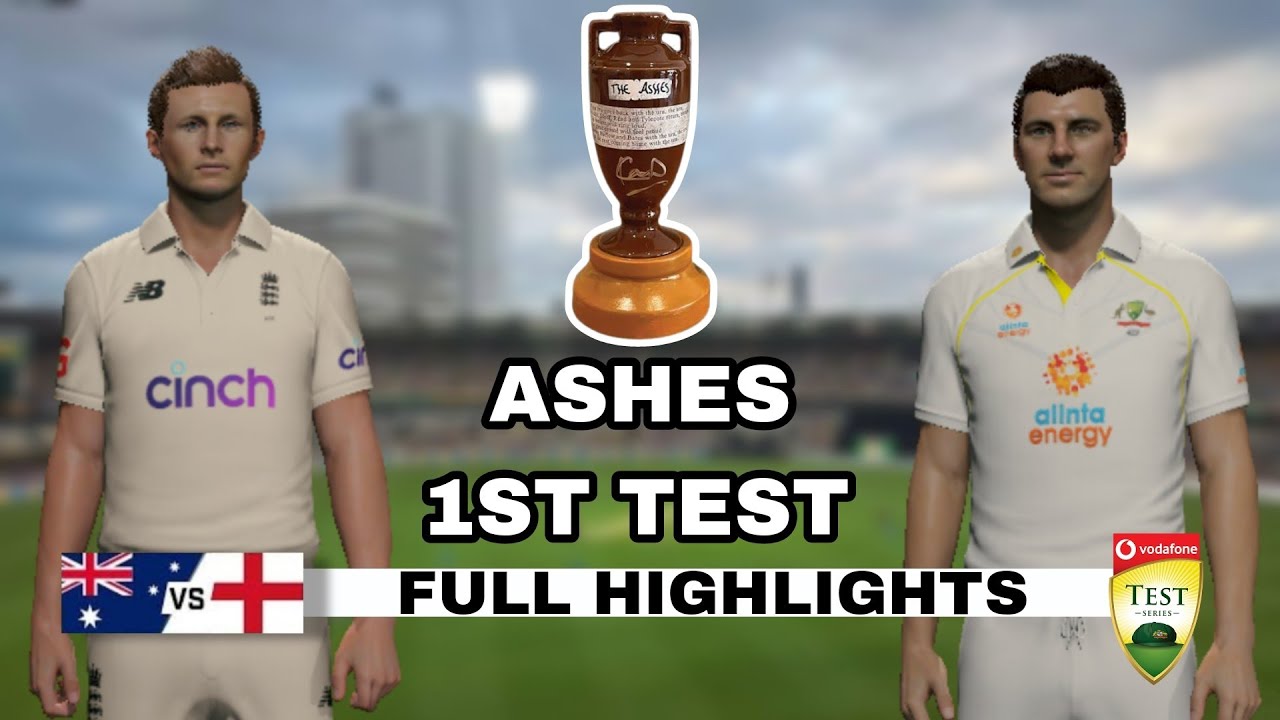 Ashes 1st Test Full Gameplay | Cricket 22 | Real Commentary | BroDow ...