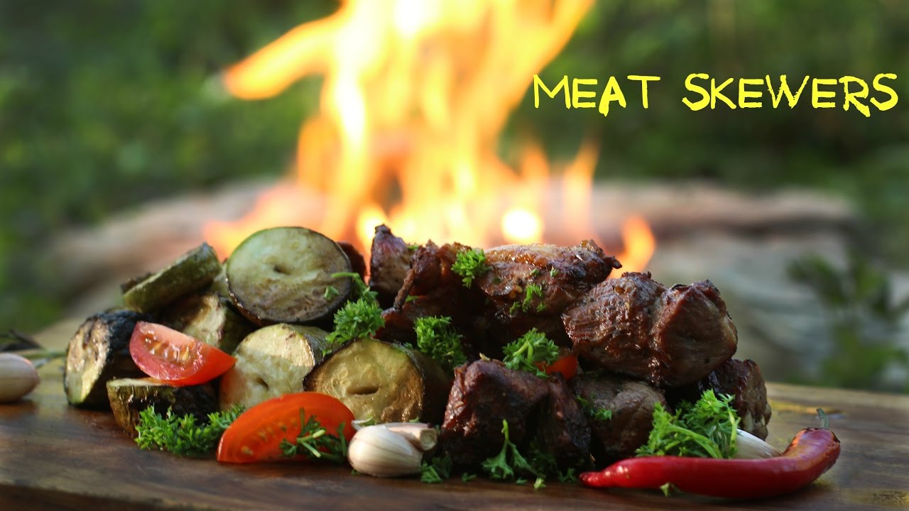 Cooking on a Campfire in the Forest - Primitive Cooking - YouTube