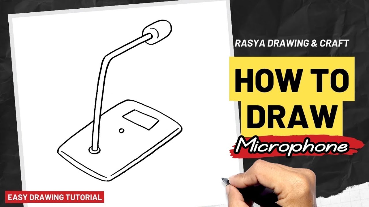 How to draw Microphone - YouTube