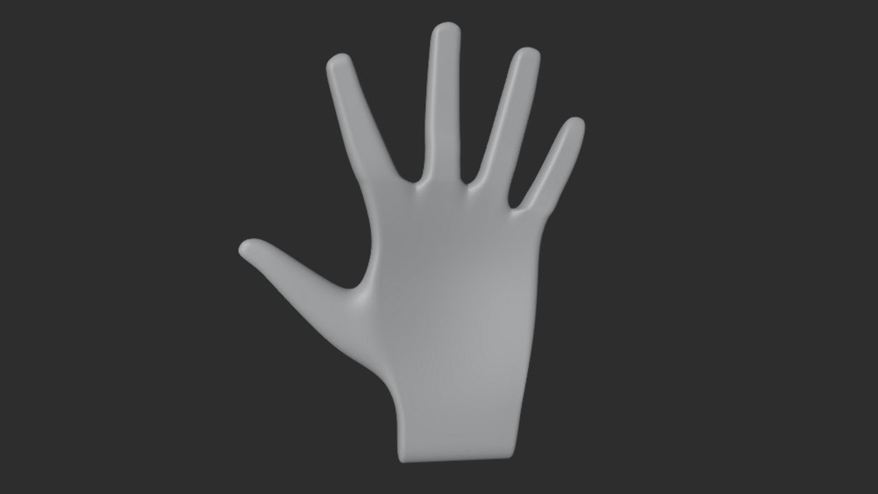 Blender 2.90 alpha- low poly 3d Hand modelling Timelapse - YouTube