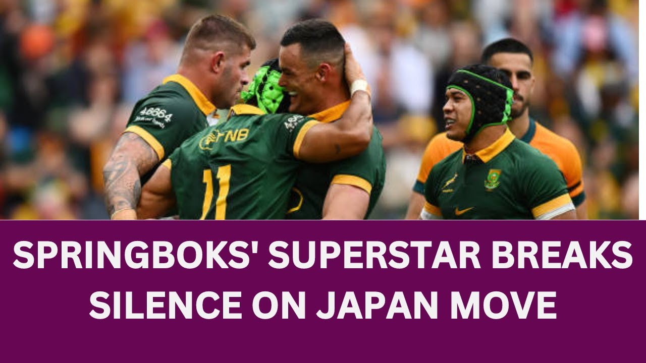 Springboks Superstar Breaks His Silence Over Japan Move | Rugby - YouTube