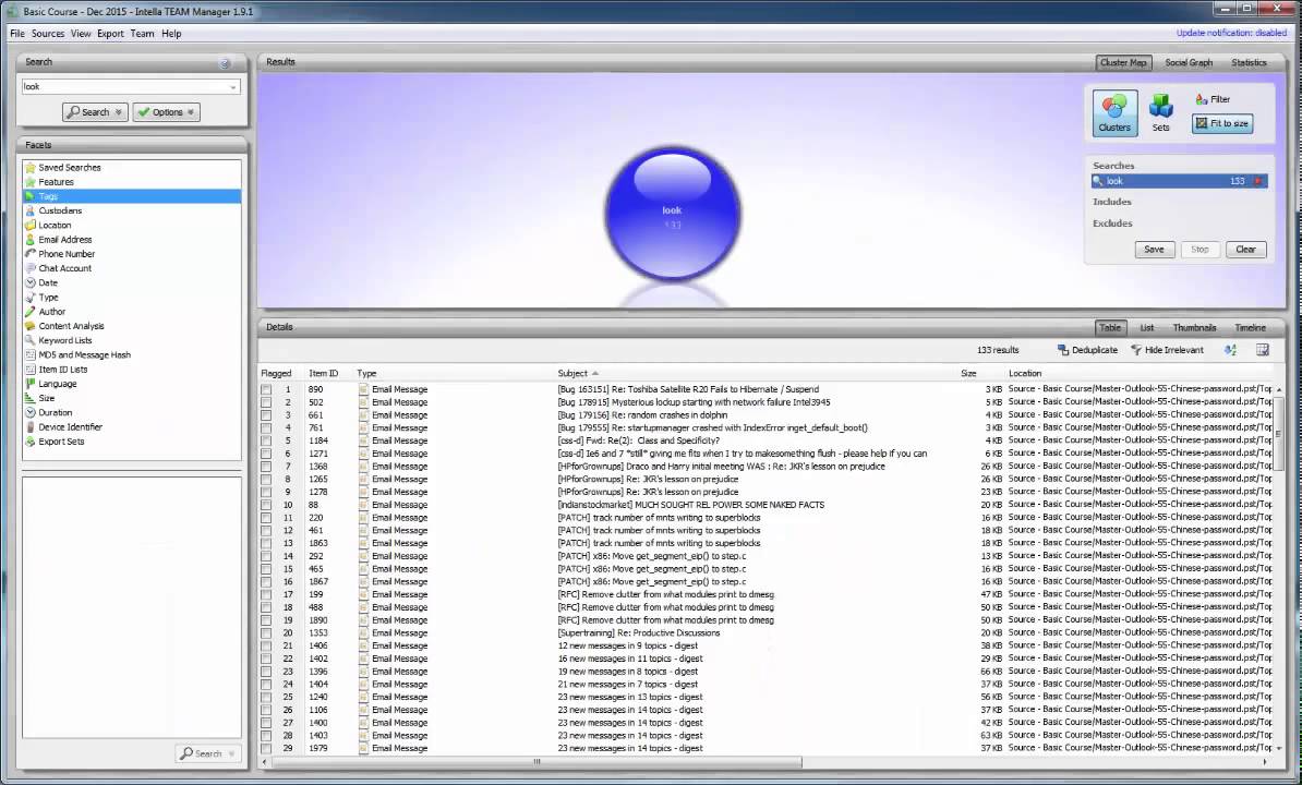 Intella interface - YouTube