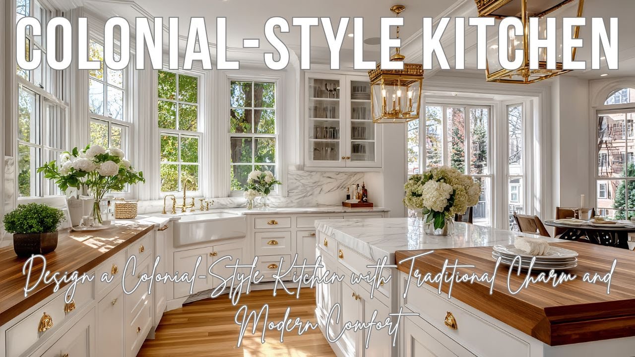 Design a Colonial-Style Kitchen with Traditional Charm and Modern ...