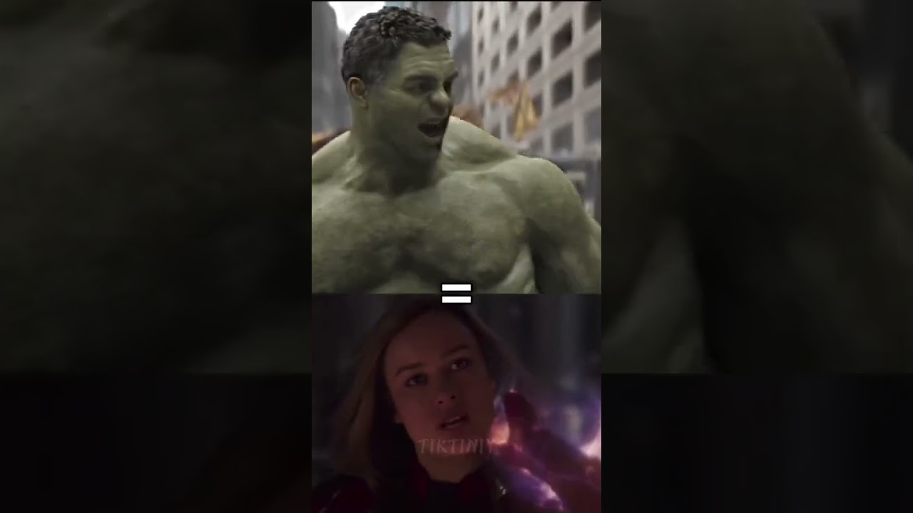 AVENGERS HULK VS CAPTAIN MARVEL 📍#MARVEL #DC #MCU #HULK #Shorts - YouTube