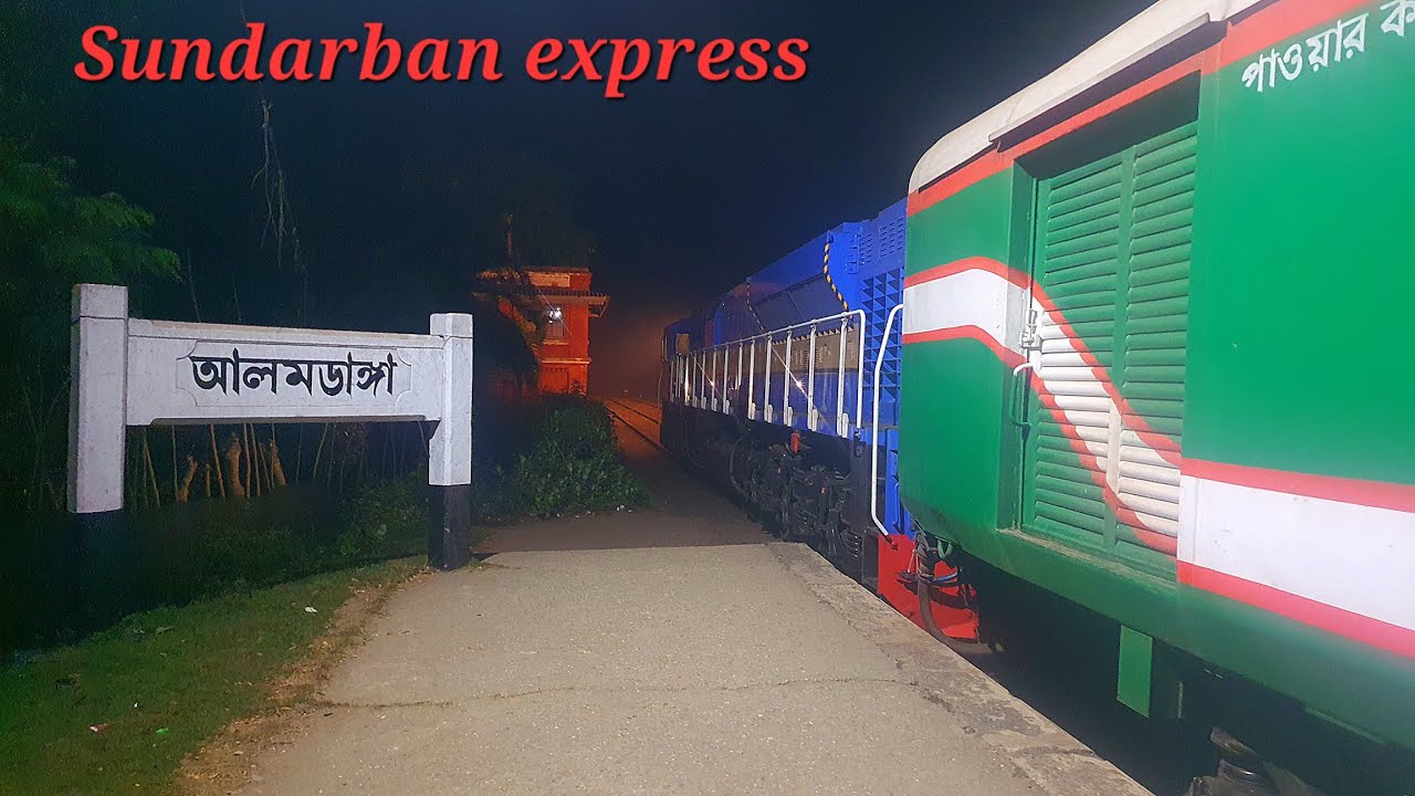 Extremely Night Train Video // Khulna - Dhaka 725 Up Sundarban express ...