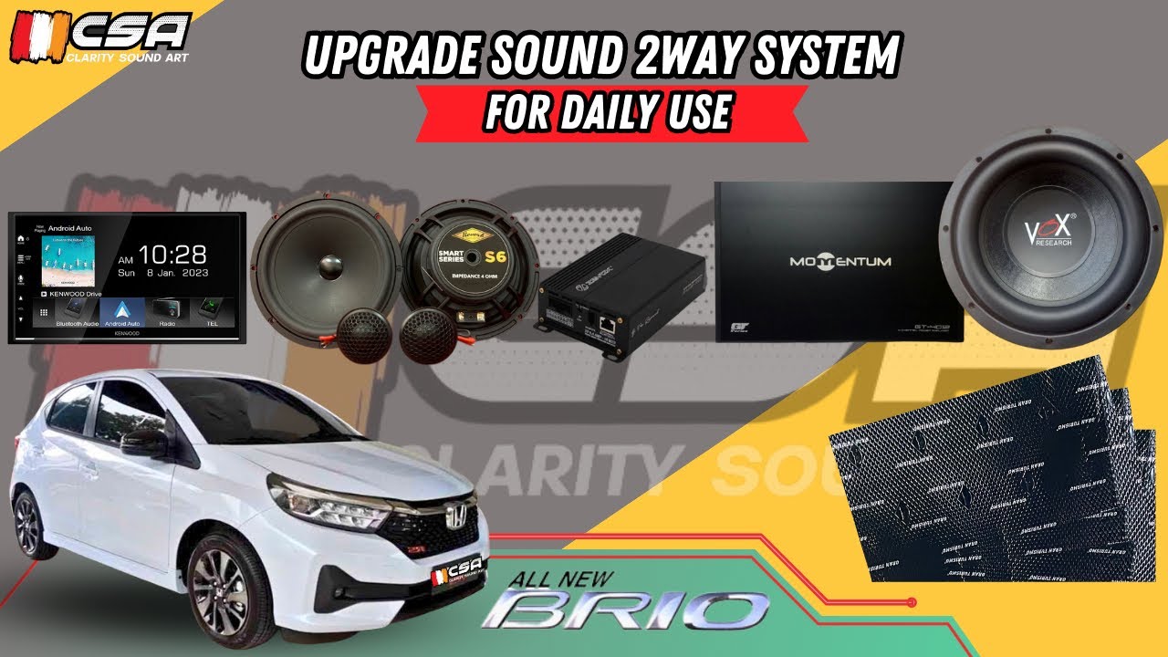 Honda Brio Upgrade Sound 2way System | Kenwood | Reverb | Zevox | Vox ...