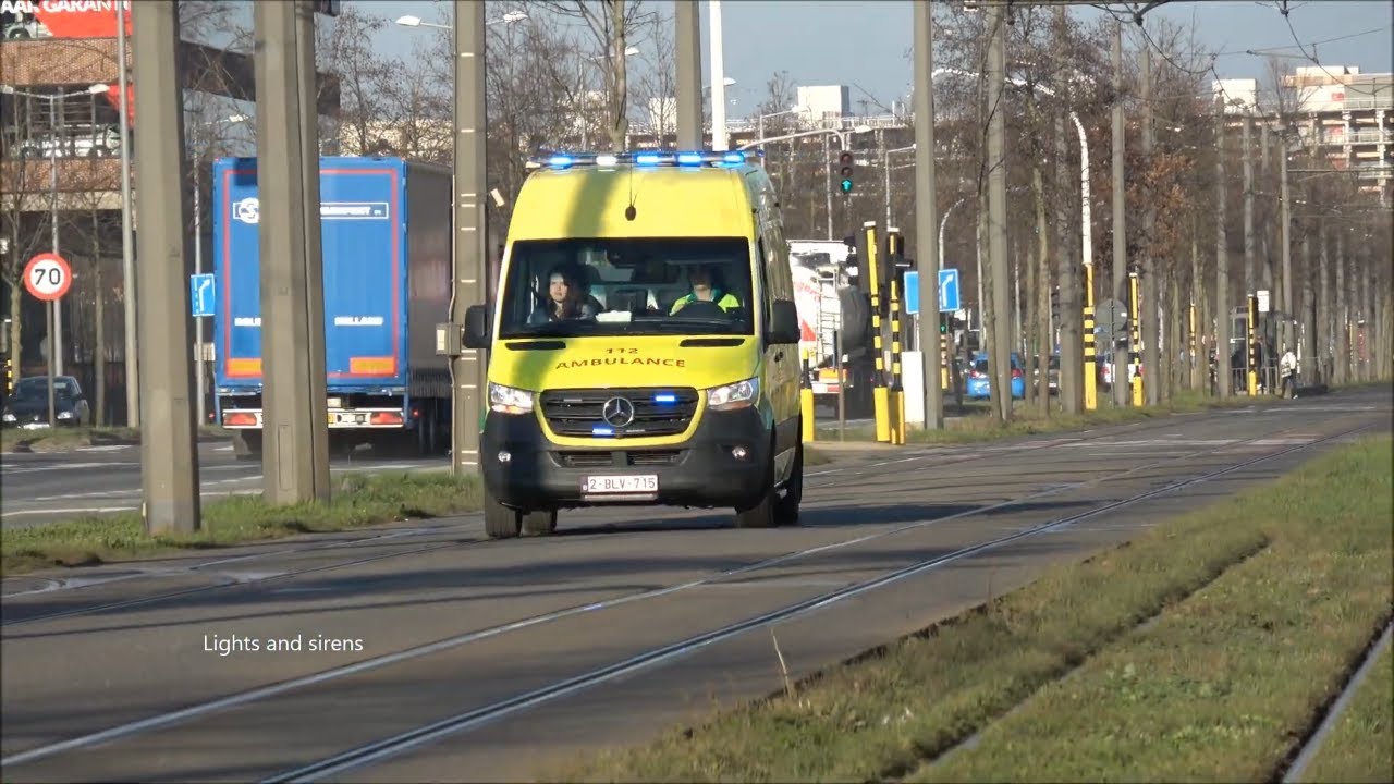 emergency vehicles in Antwerp,Belgium - YouTube