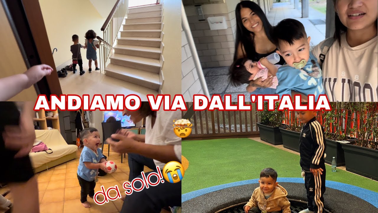 Vlog/ Andiamo via dall’Italia!🤯 *Dylan sta in piedi da solo!*😭😍 - YouTube