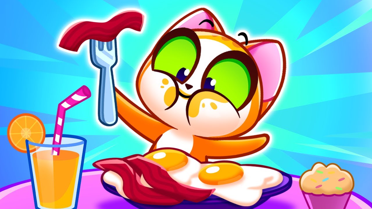 Breakfast Time Song || Kids Songs Nursery Rhymes by Purr Purr - YouTube
