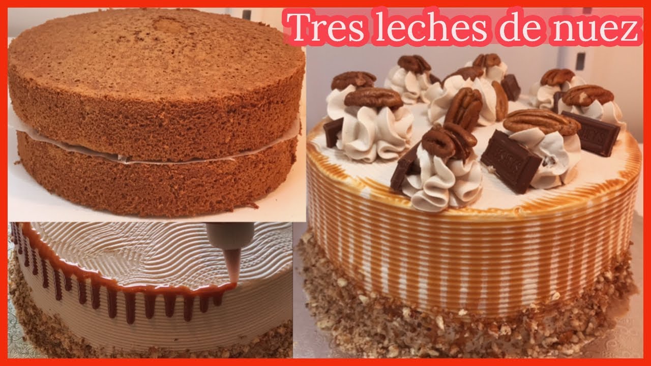 PASTEL DE NUEZ (decoración ) - YouTube