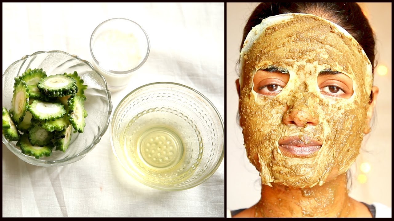 BITTER GOURD FACE MASK For PIMPLES | WRINKLES | GET CLEAR GLOWING SKIN ...