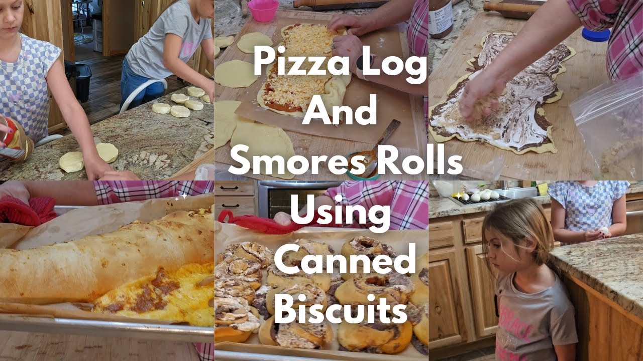 *NEW*//Making Pizza Log and Smores Rolls Using CANNED BISCUIT DOUGH ...
