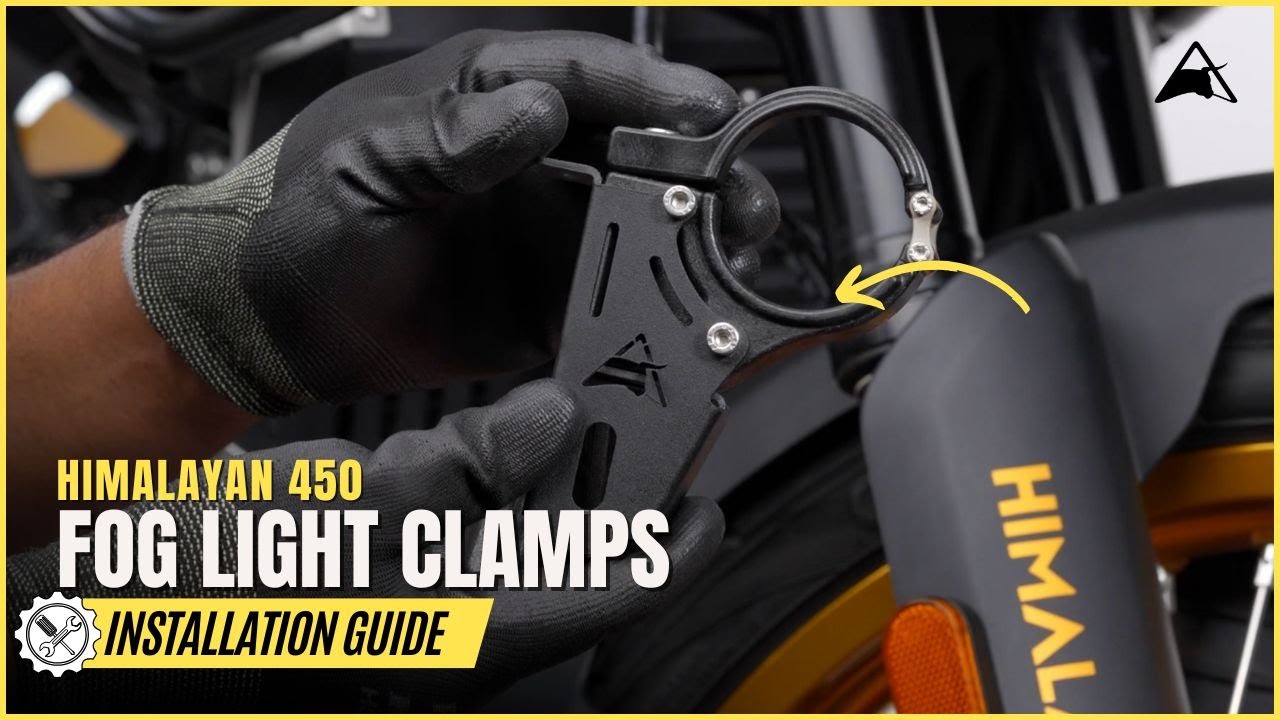 Fog Light Clamps Installation Guide for Himalayan 450 🛠️⚙️ | Auto ...