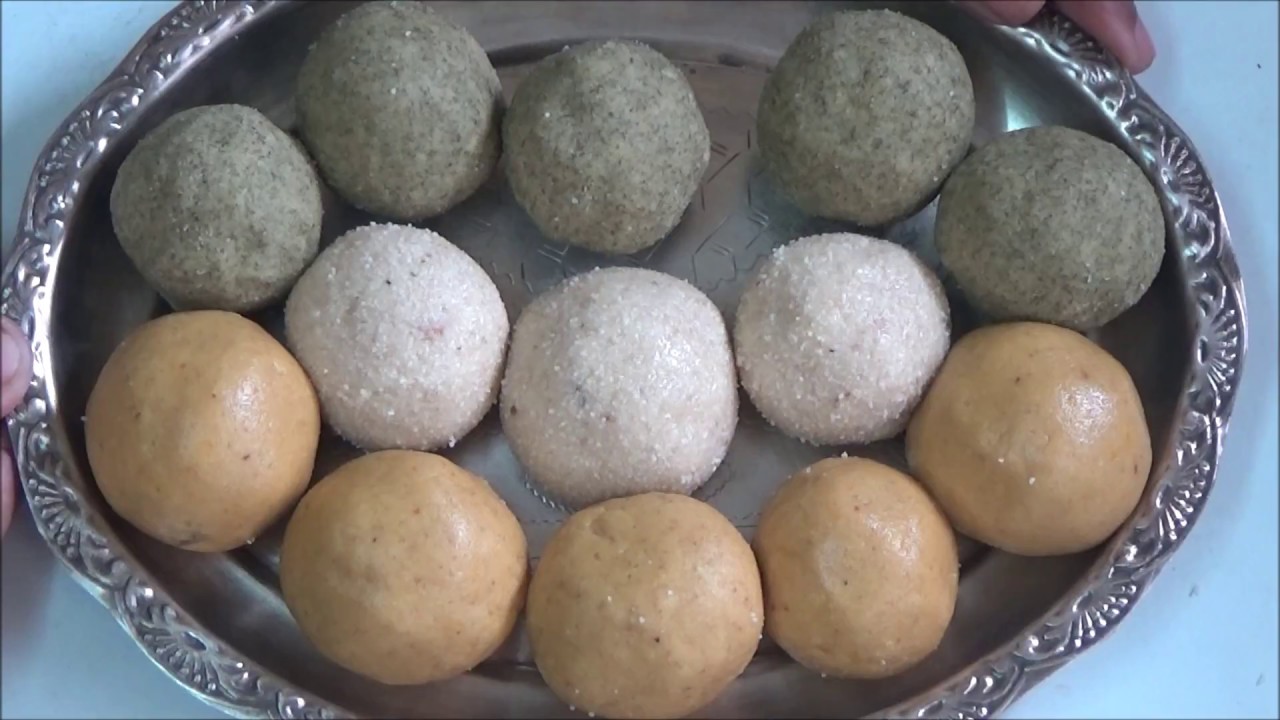 3 Easy Ladoo recipes for Diwali Sweet | Laddu - cooking videos ...