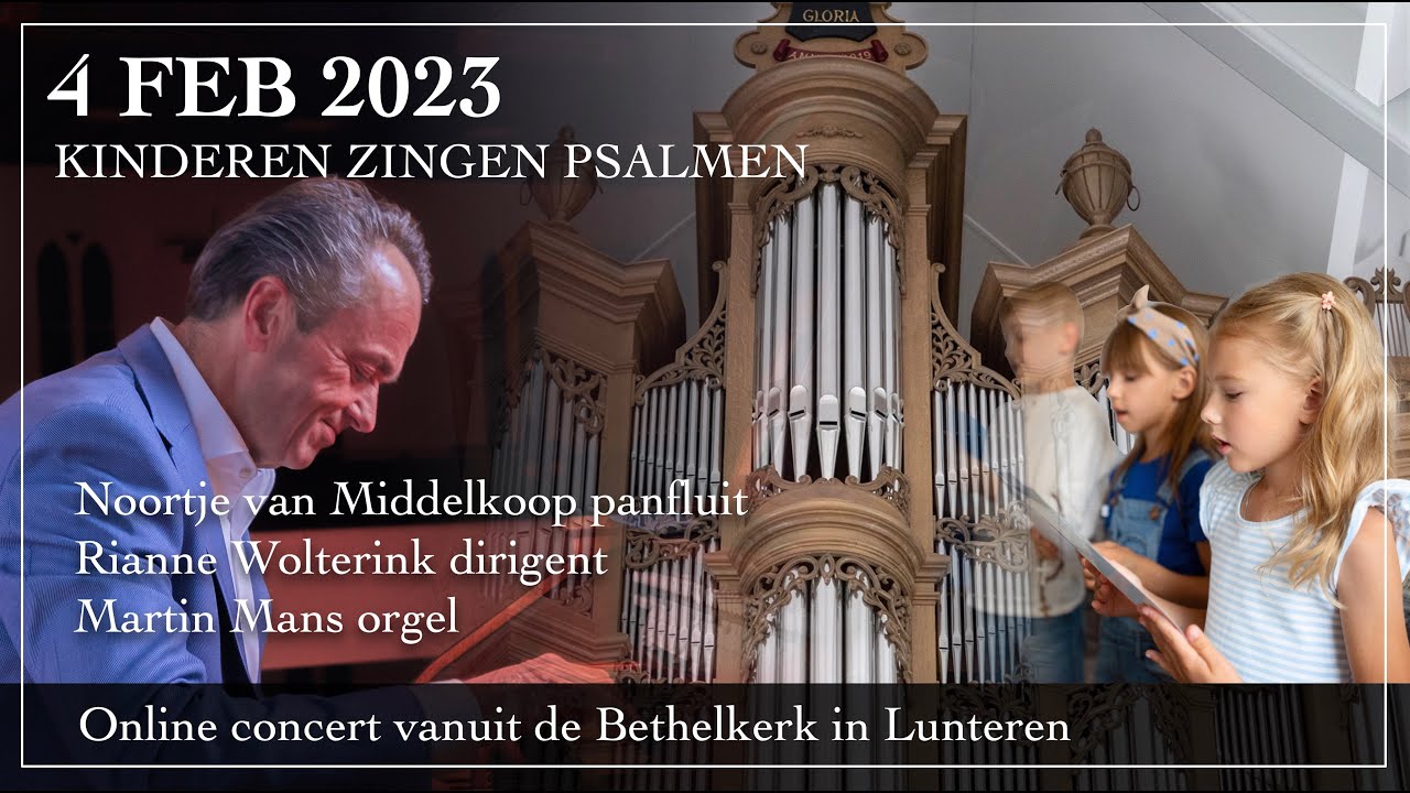 500 Kinderen zingen Psalmen met Martin Mans en Noortje van Middelkoop - YouTube