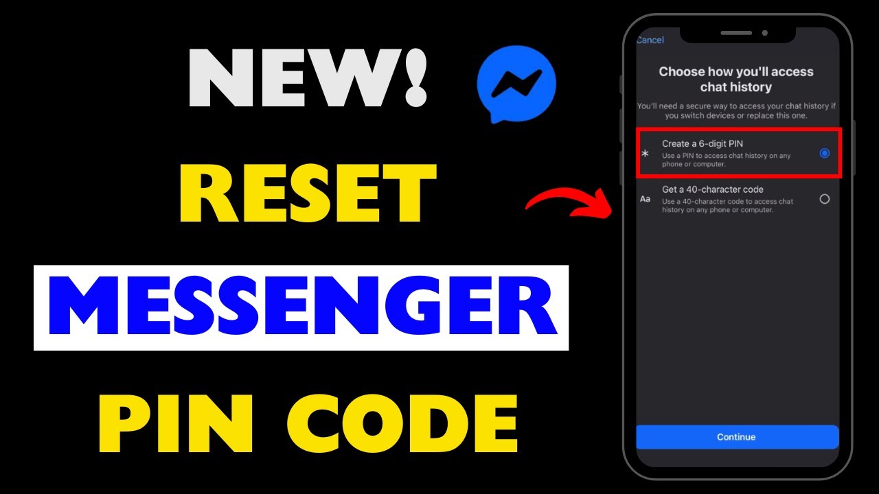 NEW! How to Reset Messenger PIN code - YouTube