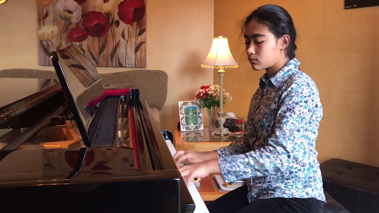 2018 Mariam Piano Song: 4. Sonatina in G Major Movement II Scherzo by ...