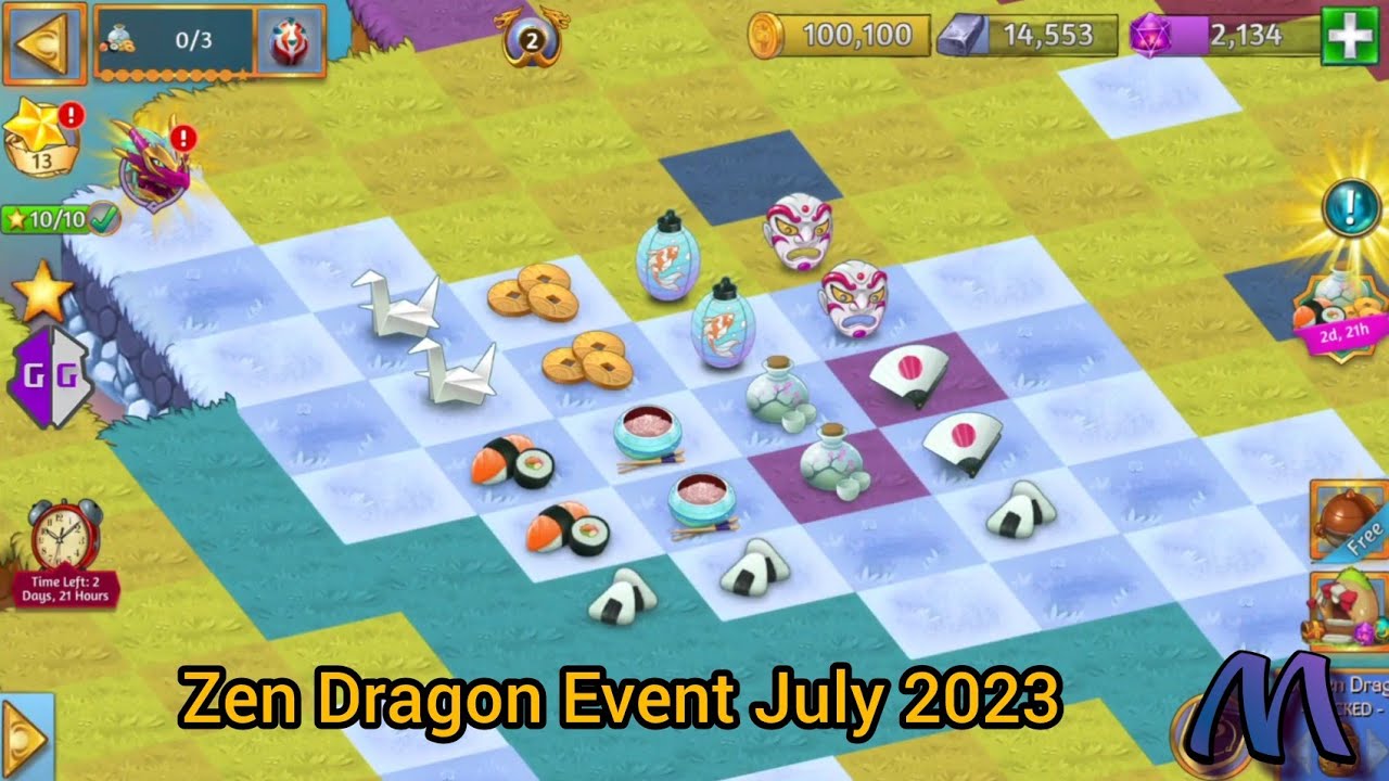 Merge Dragons - Zen Dragon Event All Mystic Cloud Keys July 2023 - YouTube