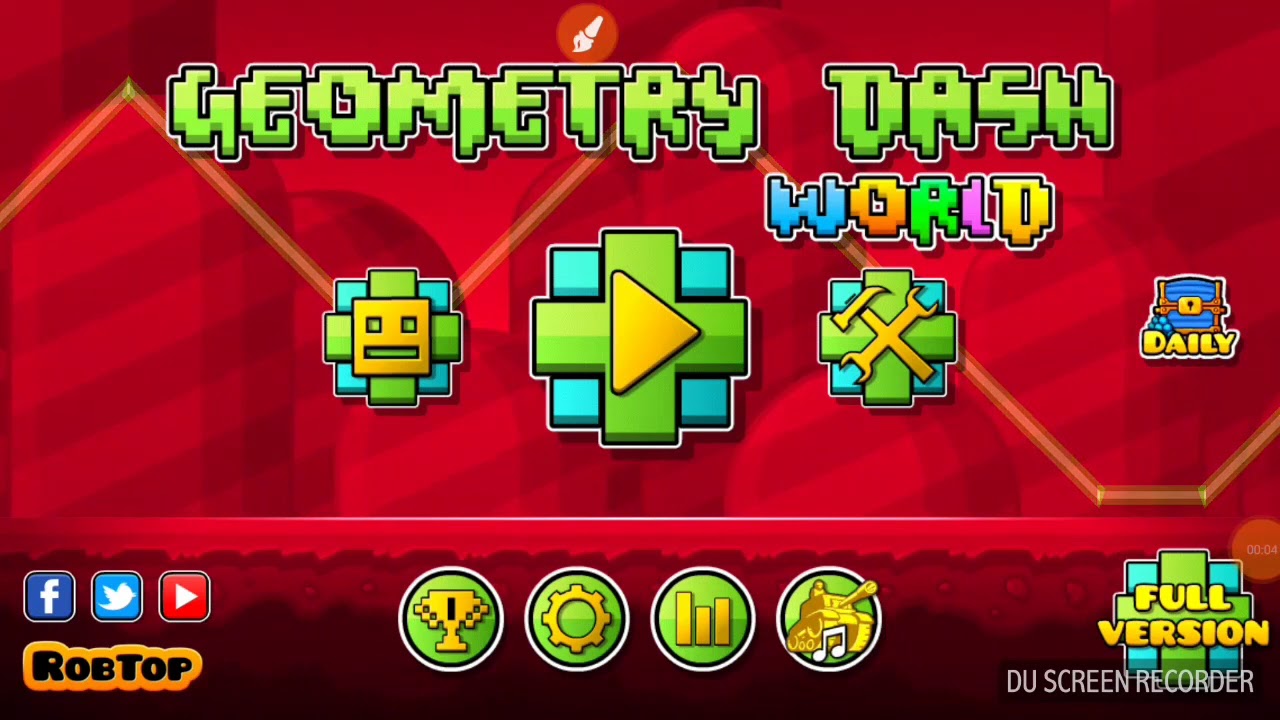 Playing Geometry Dash World New Character - YouTube
