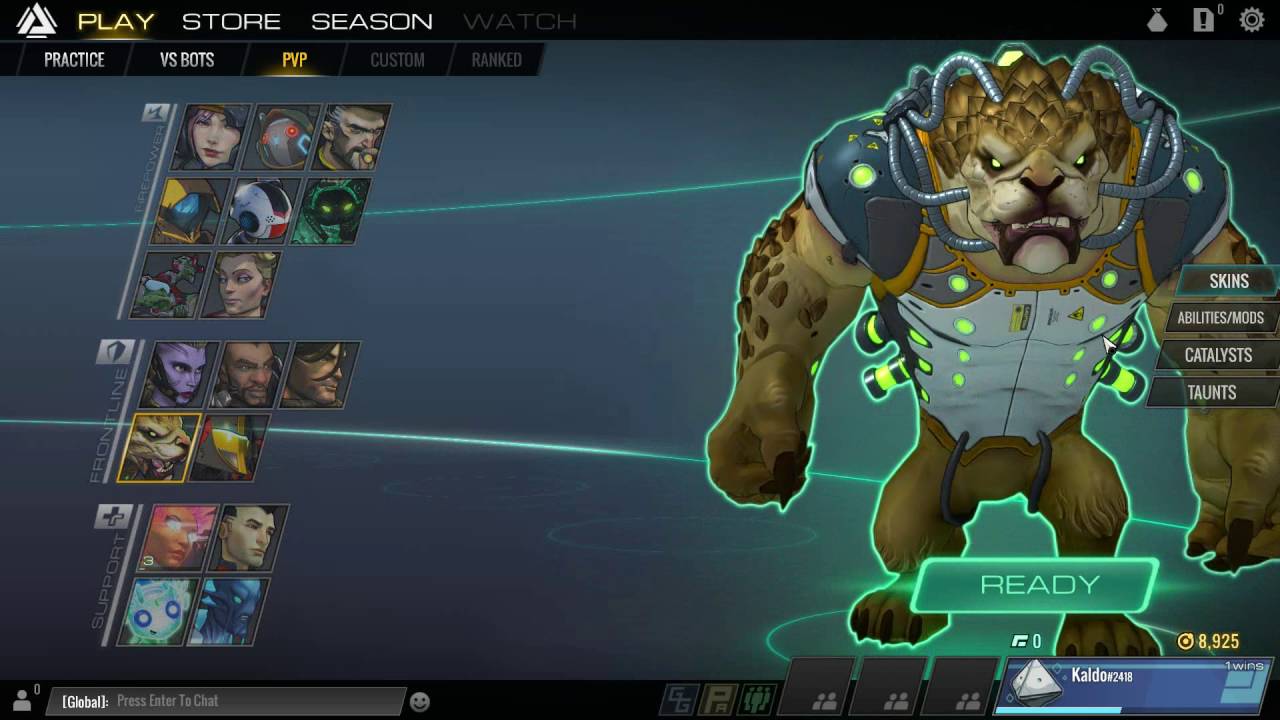 Atlas Reactor-All characters and their skins and abilities in CBT - YouTube