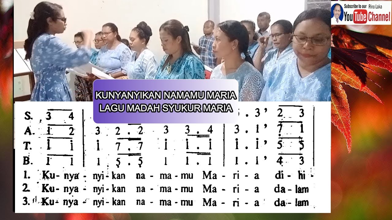 KUNYANYIKAN NAMAMU MARIA LAGU PUJIAN MARIA - YouTube