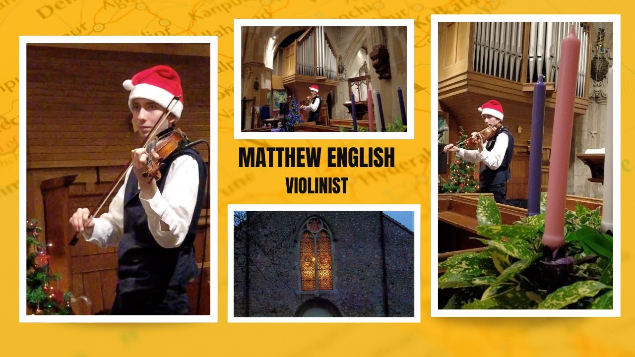 Matthew English violinist performs at St James the Less for Christmas ...