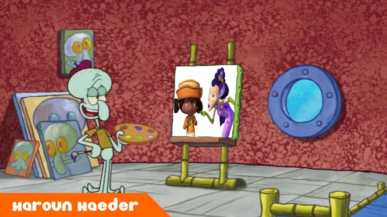Squidward Messes up his Orange Blossom and Sour Grapes Painting due to ...