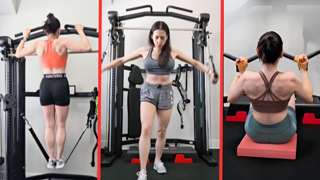 7 Upper Body Exercises You Can Make With The Centr 3 Home Gym Functional Trainer - YouTube