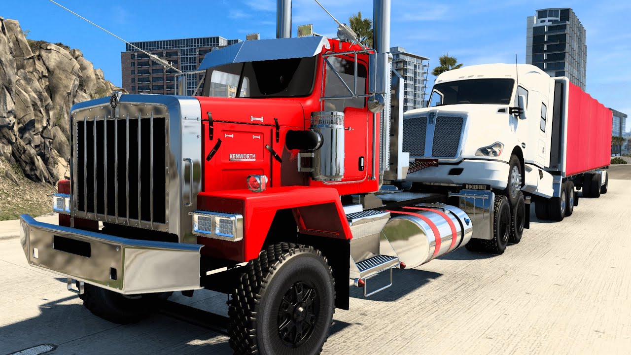 Brutal KENWORTH C500 rescatando KENWORTH T680 con remolque! Chihuahua ...