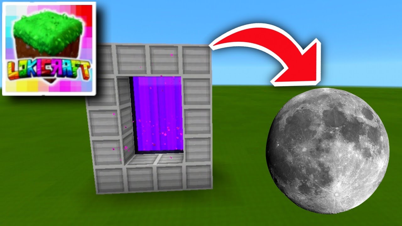 How to Make a Portal To The MOON DIMENSION in LokiCraft - YouTube