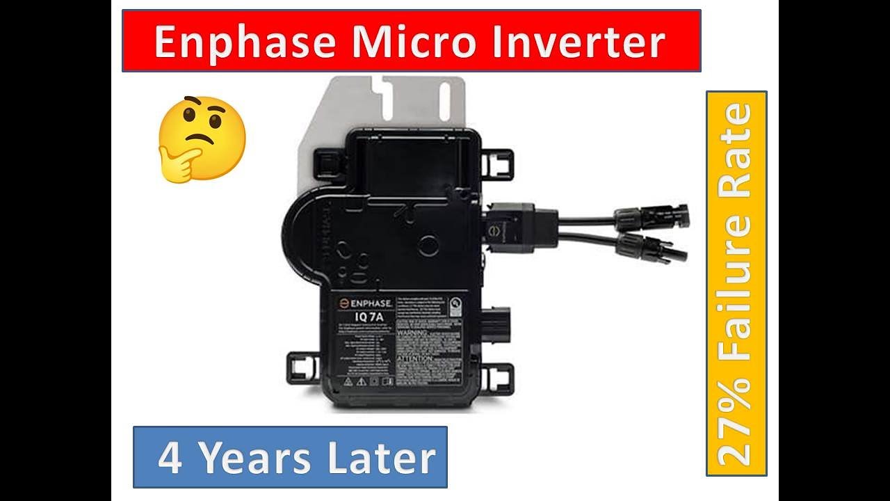 Enphase IQ7A Solar Inverter Failure Rate 27% - YouTube