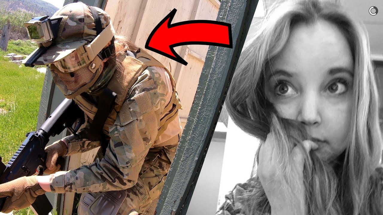 The Cutest Airsoft Player EVER! - YouTube