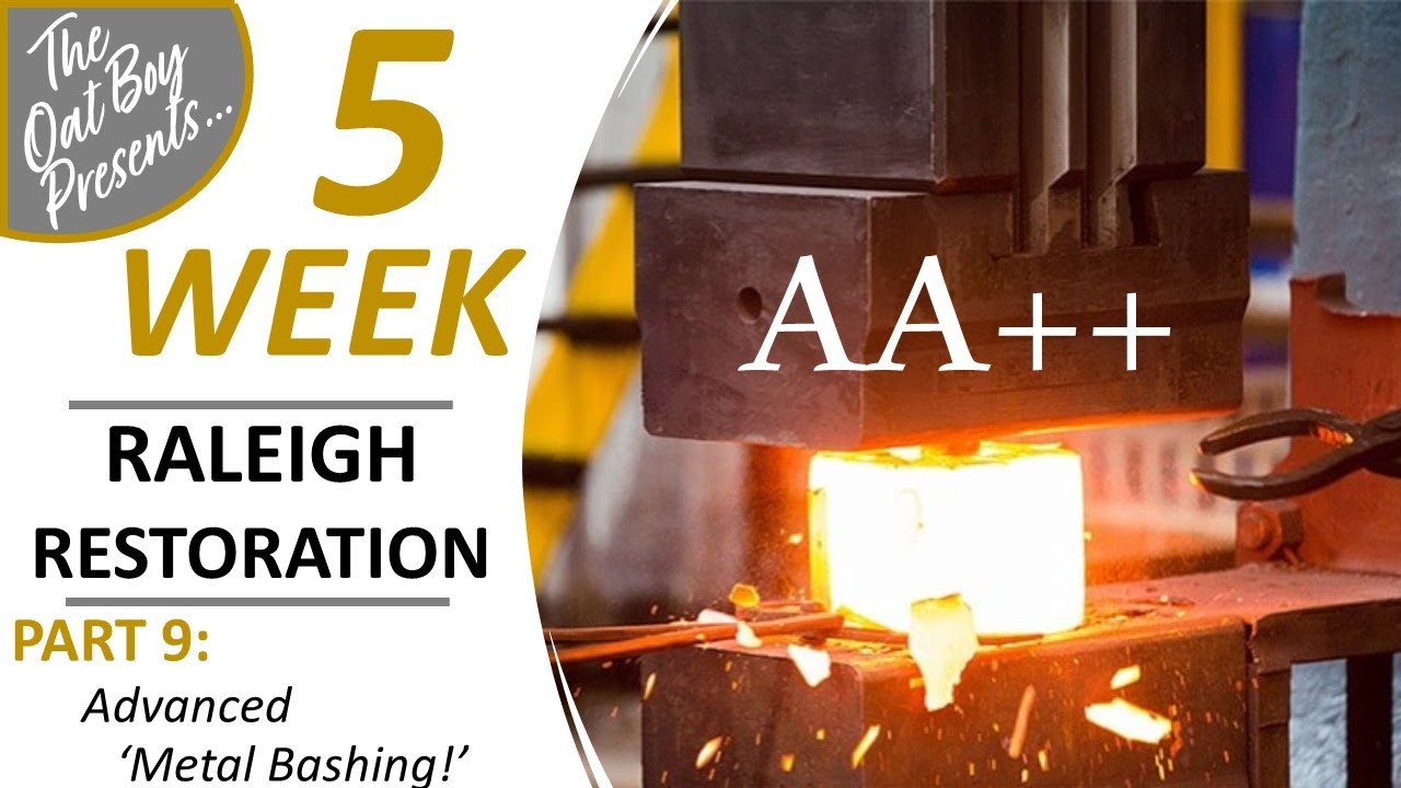 Raleigh Restoration #9 Advanced 'Metal Bashing' - YouTube