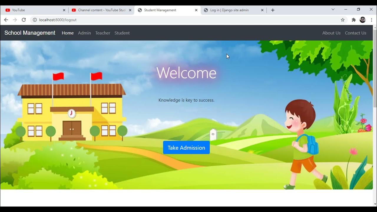 School Management System in Python Django - YouTube