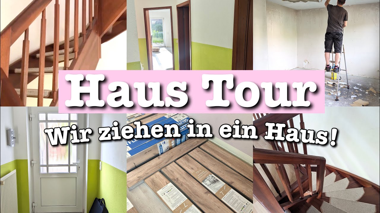 HAUS TOUR!🏡🔑 Wir ziehen in ein Haus😍 Ich zeige euch unser neues Zuhause ...
