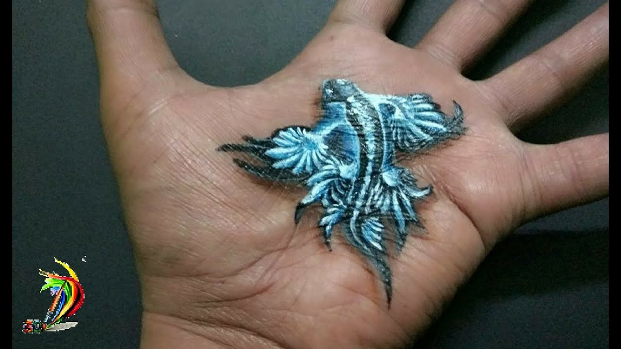 Beautiful Blue Angel Fish on Hand - Glaucus Atlanticus | Drawing Fish ...