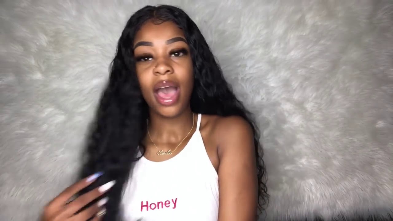 Human Hair water wave wig install-----ALIPOP hair from Amazon - YouTube