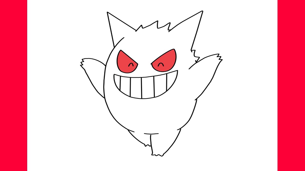 HOW TO DRAW GENGAR - HOW TO DRAW POKÉMON - YouTube